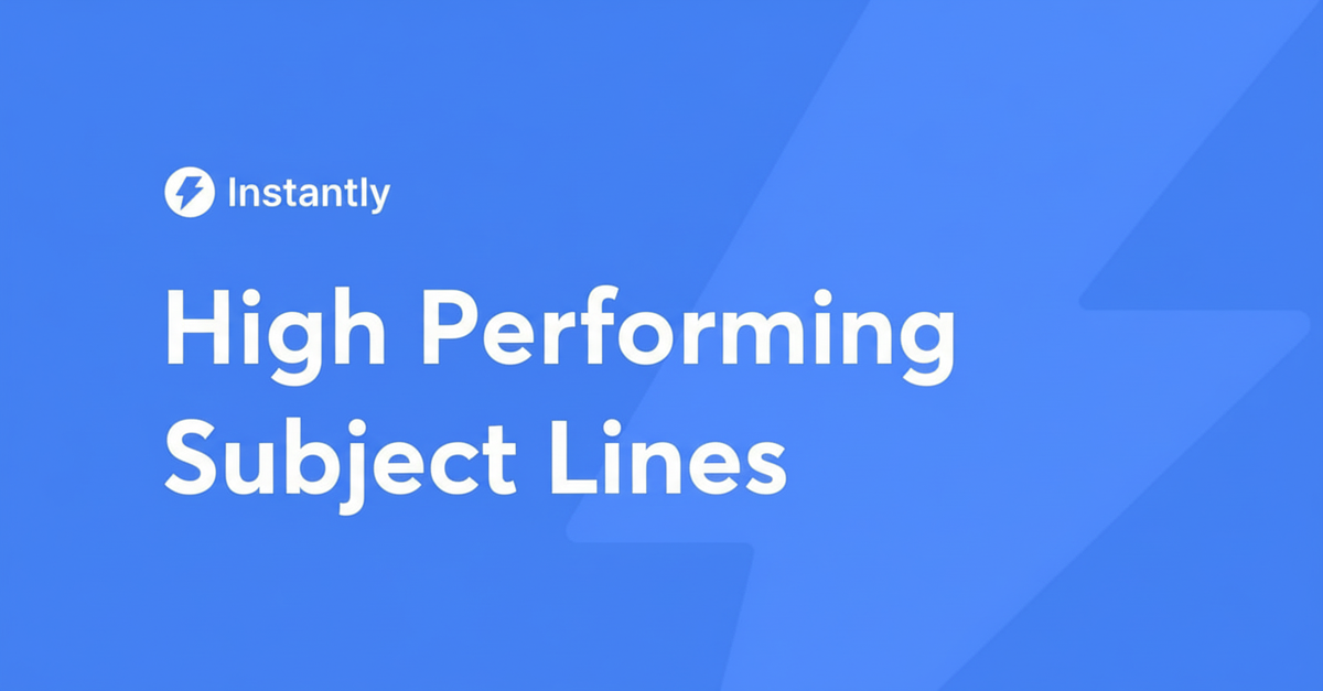Train your SDRs: Instantly's guide to high-performing subject lines