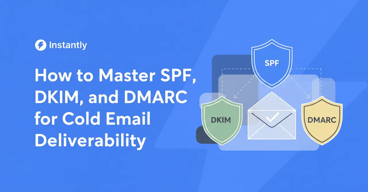 How to Master SPF, DKIM, and DMARC for Cold Email Deliverability